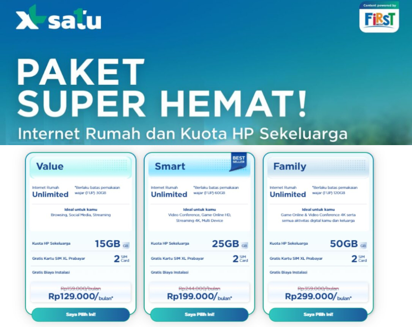 Info Harga Paket Internet XL Home | Harga.web.id