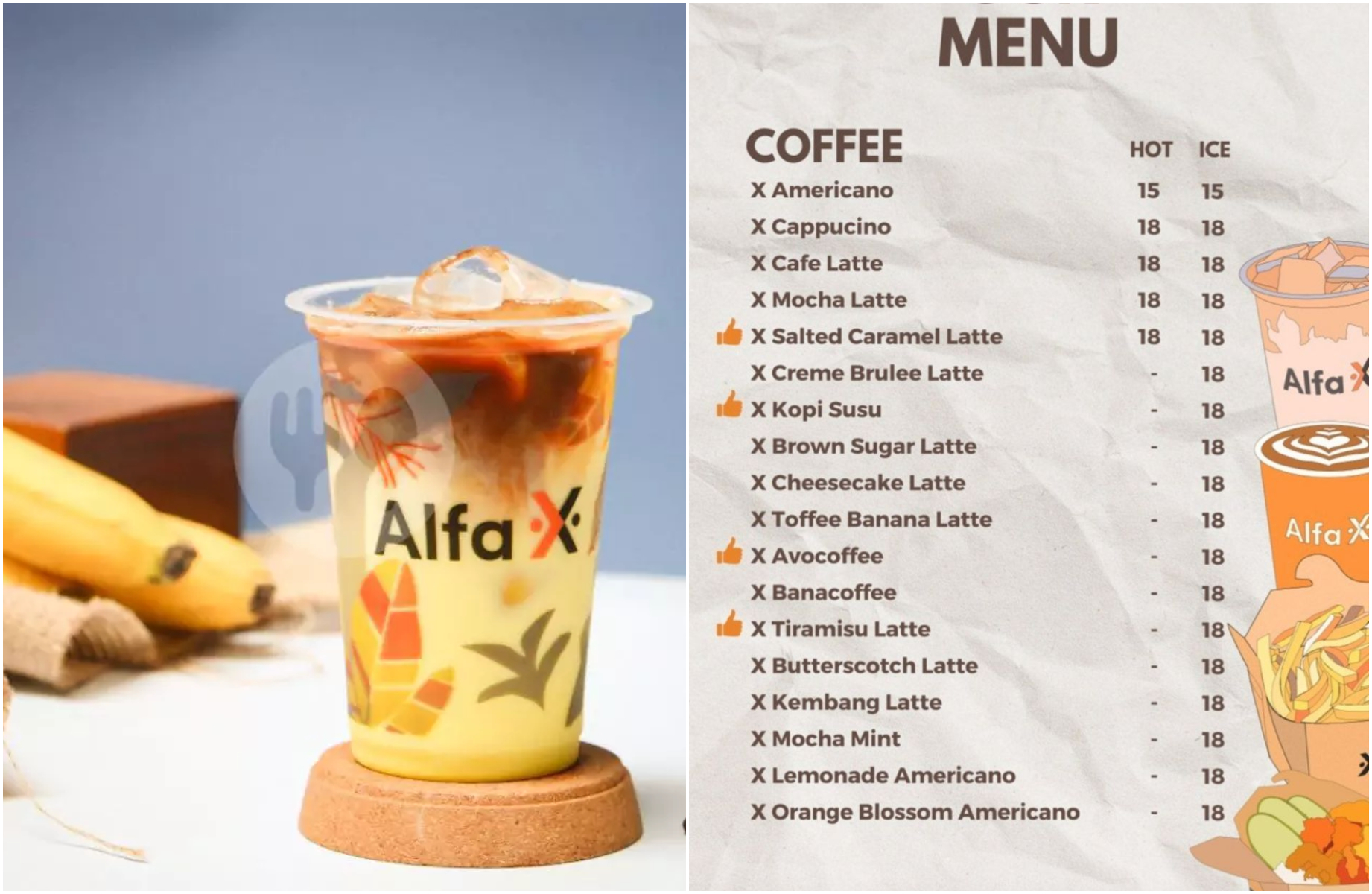Harga Menu Alfa X Terlengkap | Harga.web.id