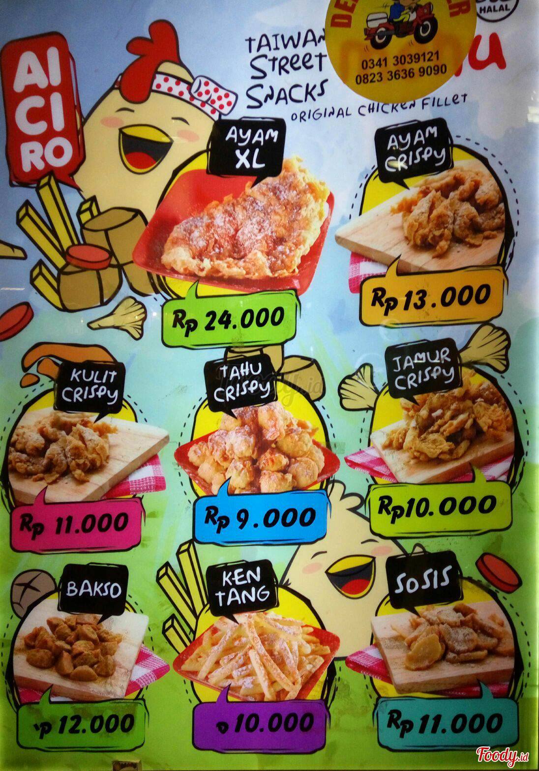 Harga Aiciro Semua Varian Menu (Makanan dan Minuman) Terbaru 2025 ...