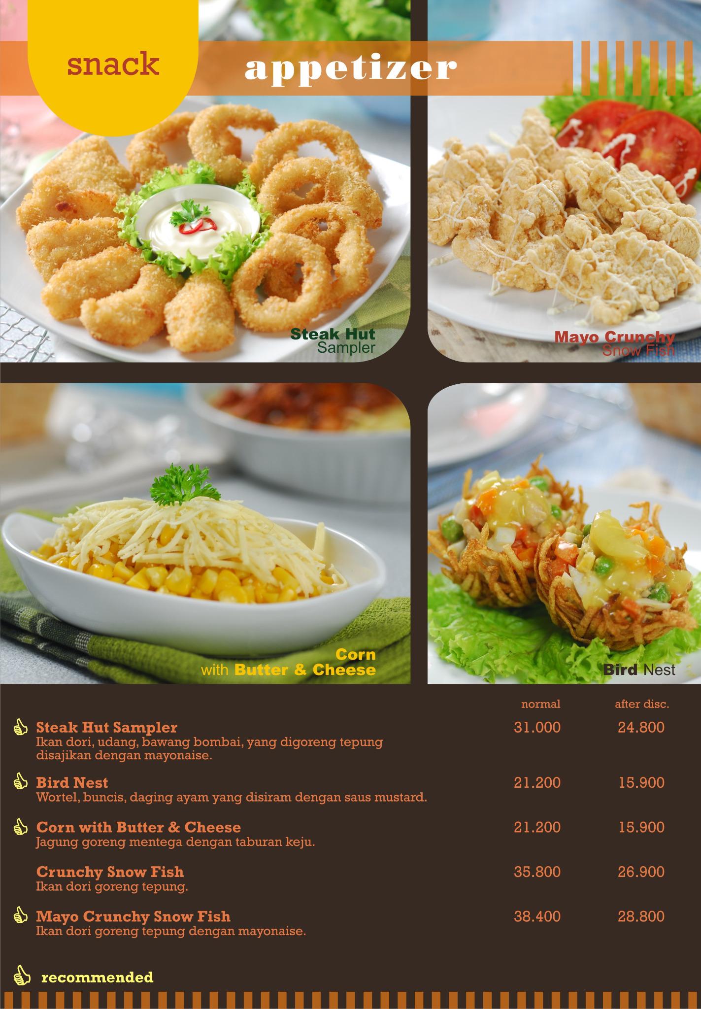 Harga Steak HUT Surabaya Lengkap | Harga.web.id