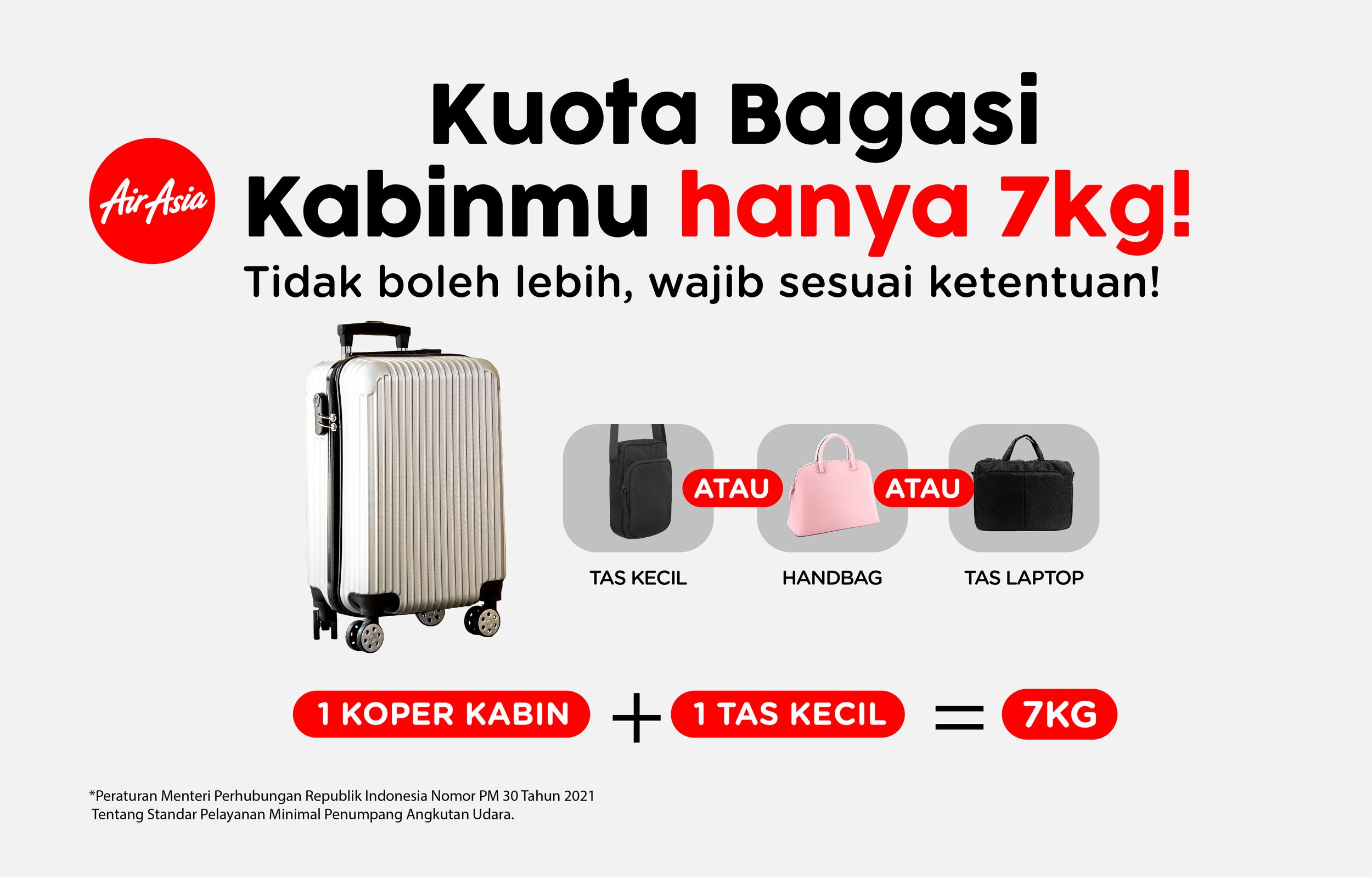 Update Daftar Harga Bagasi AirAsia per Kg untuk Berbagai Rute Penerbangan | Harga.web.id