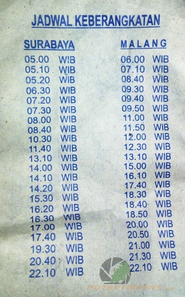 Update Tarif Bus Surabaya-Malang 2025: Ekonomi, Patas, dan Travel ...