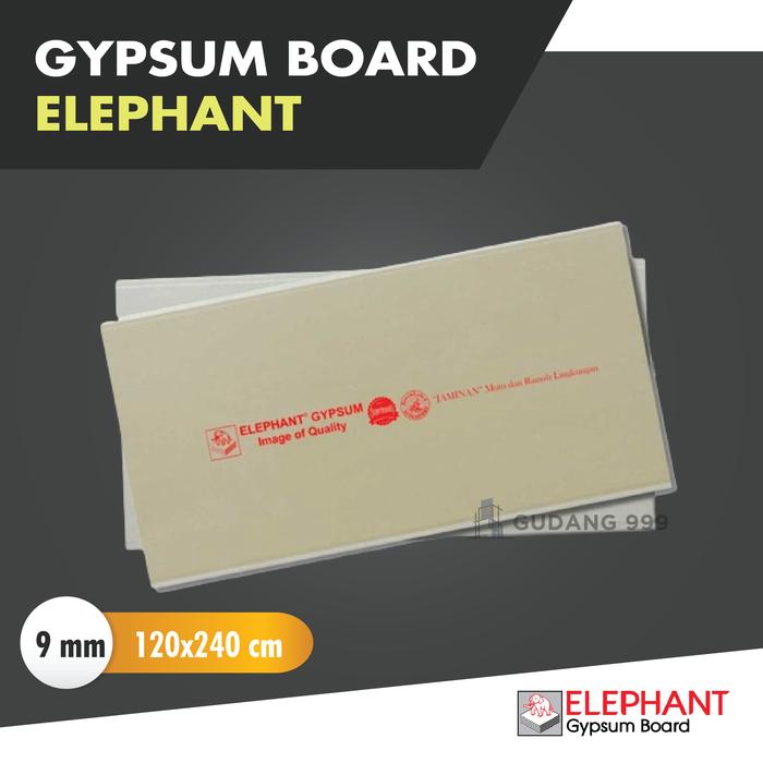 Harga Gypsum Elephant per Lembar (9mm dam 12mm) | Harga.web.id