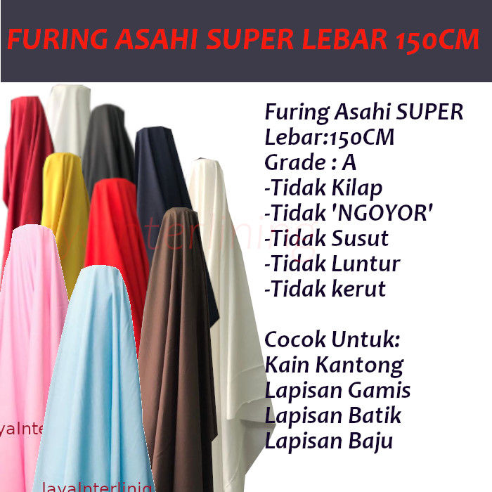 Harga Furing per Meter (Asahi, Hero, Dormeuil, Tricot) | Harga.web.id
